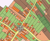 Mapa katastra obce Gbeľany