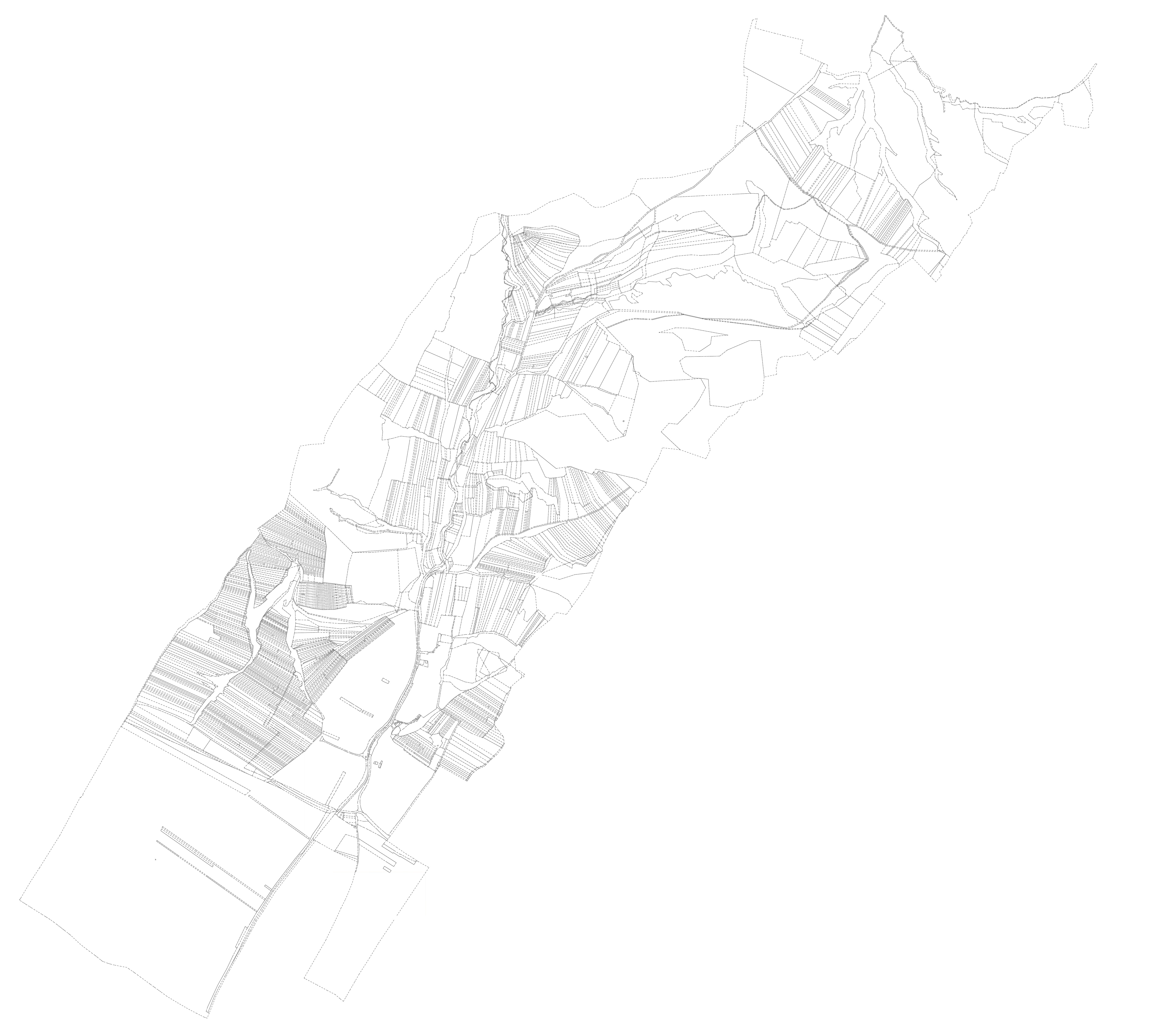 Mapa katastra obce Nededza